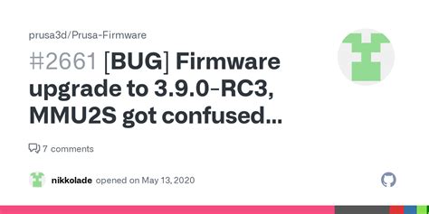 Bug Firmware Upgrade To 390 Rc3 Mmu2s Got Confused Due To Unknown
