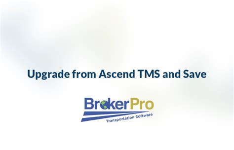 Migrate From Ascend Tms To Brokerpro Migrate From Ascend Tms To Brokerpro