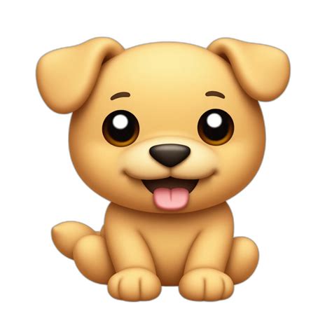 A Cute Dog Emoji Emojihi Generate Emoji With Ai