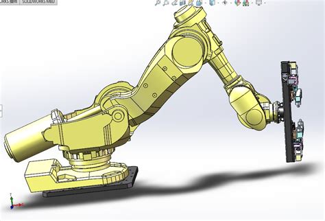 6轴机器人及夹爪3D建模图纸 Solidworks设计 附STEP格式 KerYi