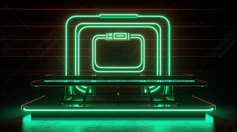 조명을 사용하여 무대 배경에 네온사인의 생생한 3d 렌더링 비추다 배경 무대 3d 배경 무대 조명 배경 이미지 Hd 비추다 무대 3d 무대 조명 배경 사진 무료