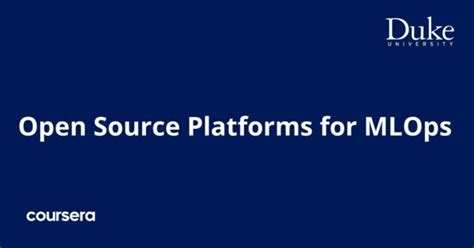 open source platforms for mlops coursya