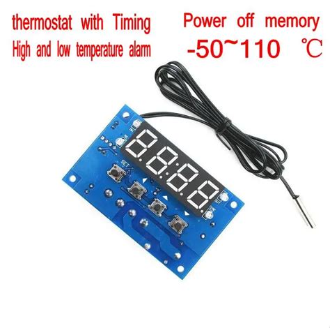 DC 12V Timing Digital LED Temperature Controller Thermostat Control Switch Probe Time Control