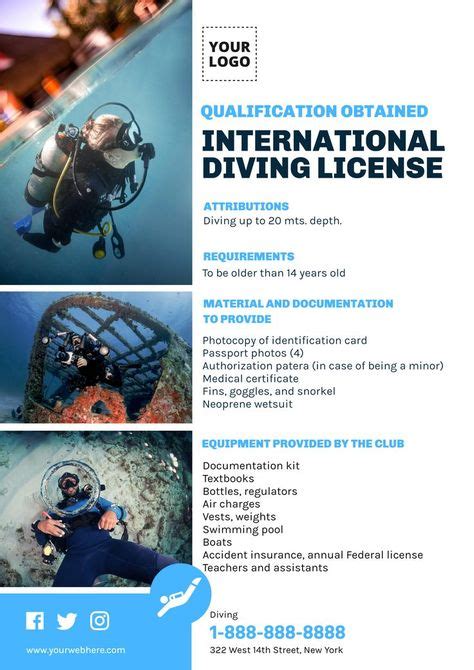 15 Diving Templates Ideas Diving Templates Flyer Template