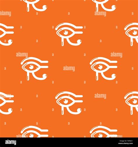 Eye Horus Pattern Vector Orange Stock Vector Image And Art Alamy