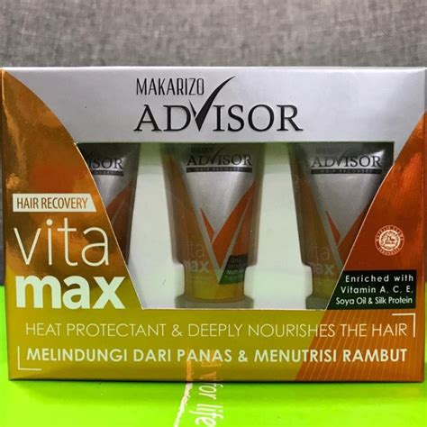 Jual BOX ISI 3PCS MAKARIZO ADVISOR HAIR RECOVERY VITAMAX 8ML Kota