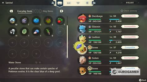 Pokémon Legends Arceus Eevee Evolution How To Evolve Eevee Into
