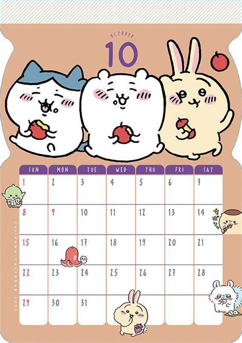 Yesasia Chiikawa 2023 Calendar Japan Version Photopostercalendar