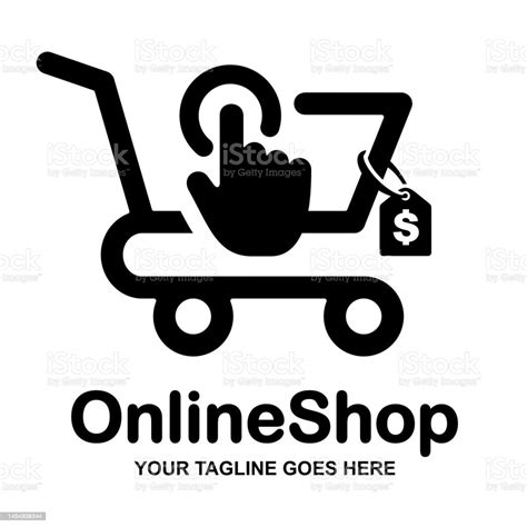 온라인 상점 간단한 평면 로고 디자인 벡터 일러스트 레이 션 가방에 대한 스톡 벡터 아트 및 기타 이미지 가방 구매 단순함 Istock