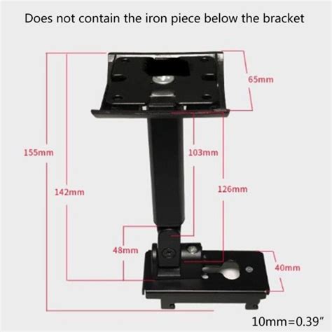 Metal Heavy Duty Speaker Stand Holder Wall Ceiling Mount Bracket For Ub 20 Speaker Accessories