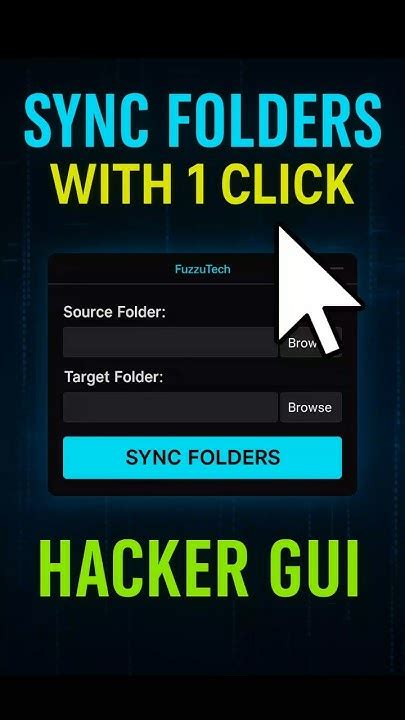 🌀 Sync Folders In 1 Click Built In Python Gui Offline Hacker Tool 💻