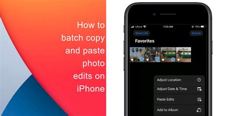 How To Batch Copy And Paste Photo Edits On IPhone IThinkDifferent
