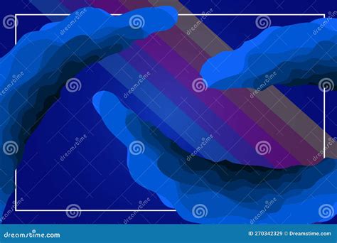 Abstract Background With Color Bars And Stroke Splatter Ornament Stock