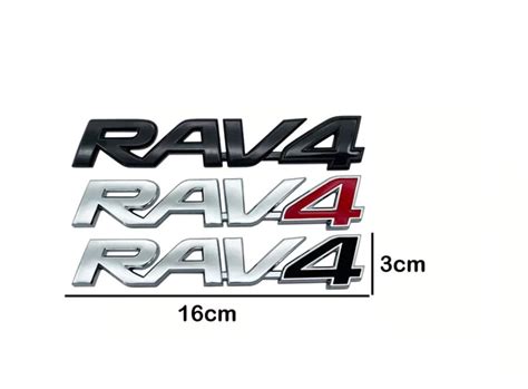 "RAV4" emblem / logo bakluke Toyota Rav4 - Bildeler til Lave Priser