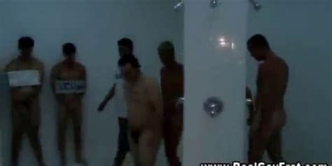 Fraternity Pledges Initiation In The Shower