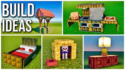 20 Build Ideas In Minecraft Bedrock And Java Youtube