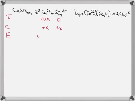 Solved Calculate The Concentration Of Ca2 In A Saturated Solution Of