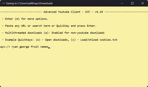 screenshots advanced youtube client ayc yt dlp based video downloader