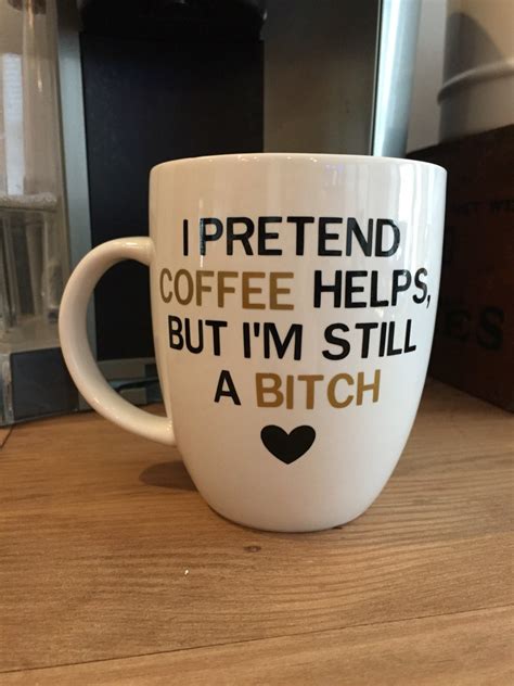 I Pretend Coffee Helps Funny Coffee Cup T For Mom