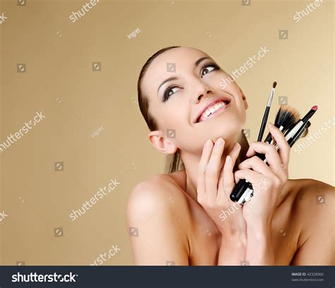 Portrait Sexy Woman Beautiful Eyes Lips Stock Photo Shutterstock