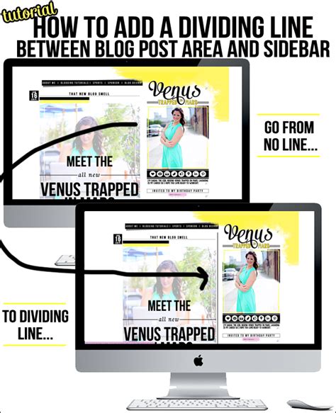How To Add A Dividing Line Between Blog And Sidebar In Blogger Venus Trapped In Mars Dallas