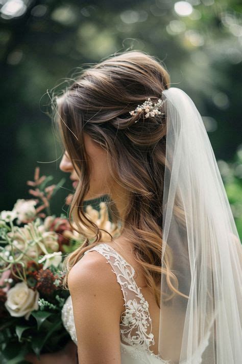 Wedding Bridal Hair With Veil