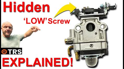 Hidden LOW Screw Explained and Re-set 'LOW' Speed. (by Craig Kirkman) - YouTube