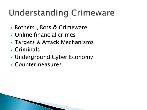 Crimeware Fingerprinting Final Ppt