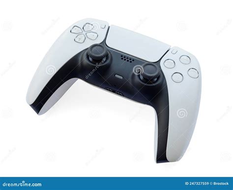 Joystick Gaming Controller In Hand Isolated On White Background Video Game Console Developed