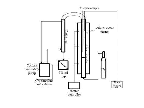 Schematic Diagram Of A Lab Scale Pyrolysis Reactor Download