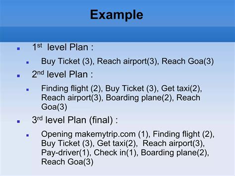 Hierarchicalplanningppt