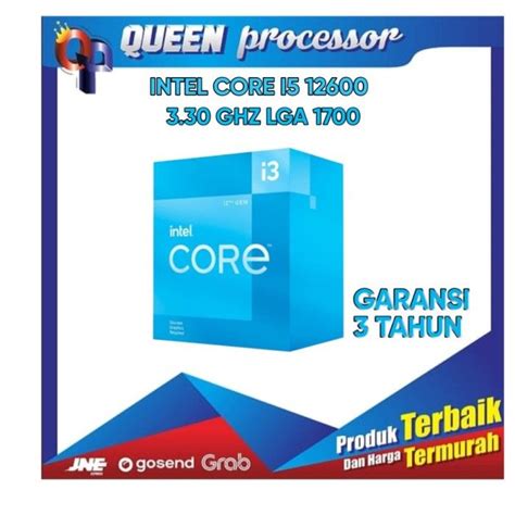 Processor Intel Core I5 12600 Box Socket Lga1700 3 30ghz 3 Tahun