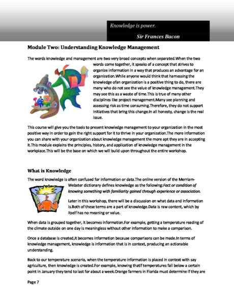 Module Two Understanding Knowledge Management Course Cloud