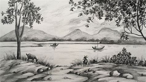 Simple Pencil Drawings Of Landscapes