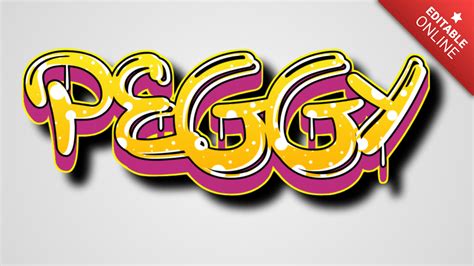 Peggy Text Effect Generator