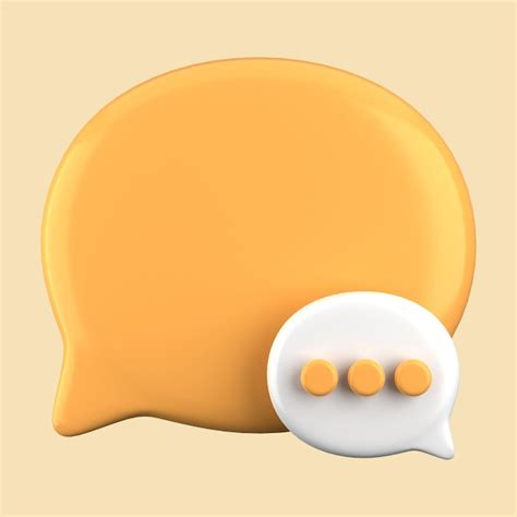 Premium Photo 3d Rendering Of Speech Bubble Messages Social Media