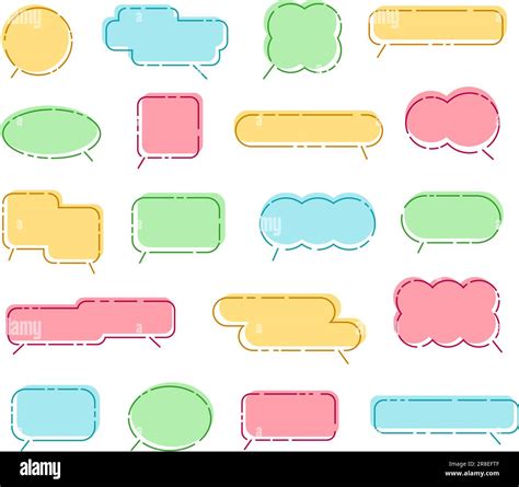 line speech bubble frames smart callout box simple chat frame and