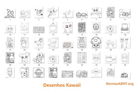 50 Desenhos Kawaii Baixar As Imagens Fofas Para Imprimir E Colorir
