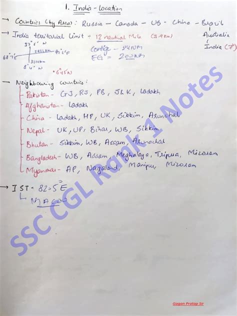 Complete Geography Ssc Cgl Rank1 Notes Pdf