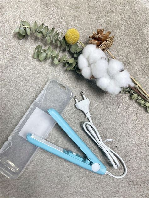 1pc European Standard Mini Hair Curler Straightener Dual Use Bangs
