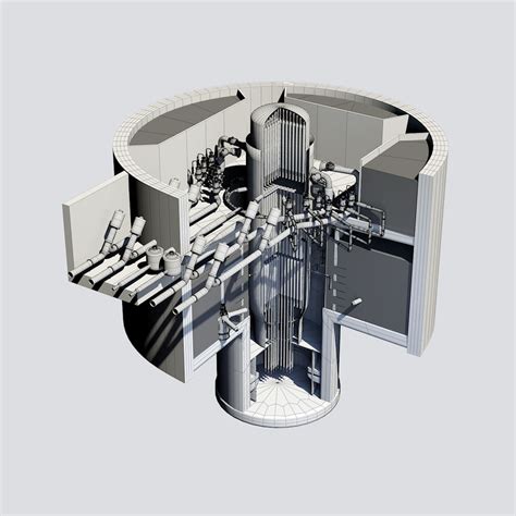 Nuclear Reactor Cutaway 3d Model 99 Obj Max 3ds Free3d