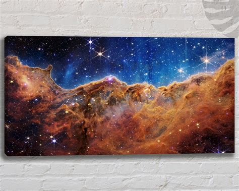Carina Nebula Nasa Deep Field Canvas Poster Art James Webb Etsy