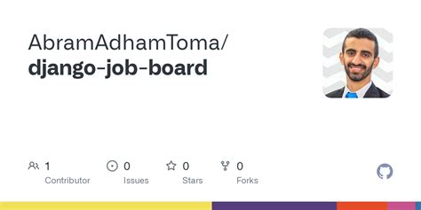 GitHub AbramAdhamToma Django Job Board