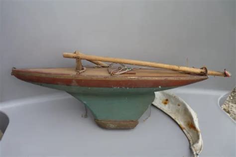 ANCIEN VOILIER BATEAU De Bassin Jeu Jouet Xx Navigeable Made In France