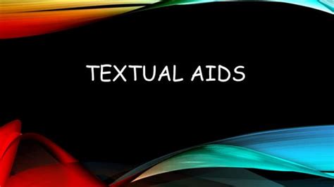 textual aids g 10 pptx