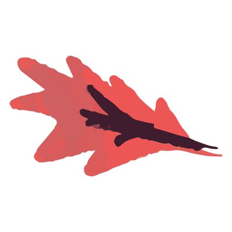 Design Png E Svg De Folha De Outono Isolada Vermelha Para Camisetas