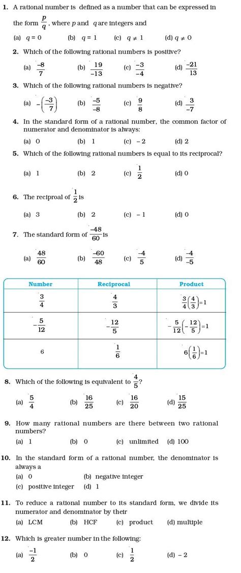 Number System Worksheet The Number System Worksheet
