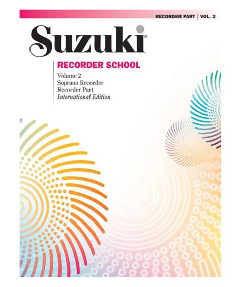Suzuki Flauta Dulce School Soprano Libro 2 Libro Solo 0554S Intermusica