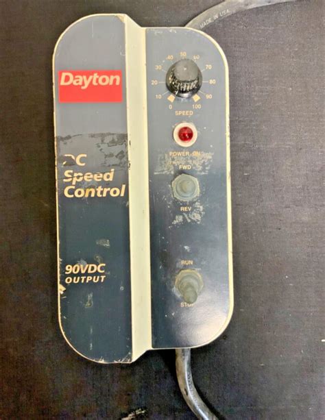 Dayton 1f794 Dc Speed Control Controller 90vdc 115vac 1ph 15a Ac 50