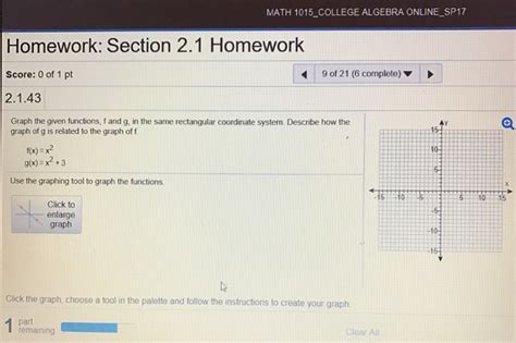 Solved Graph The Given Functions F And G The Same